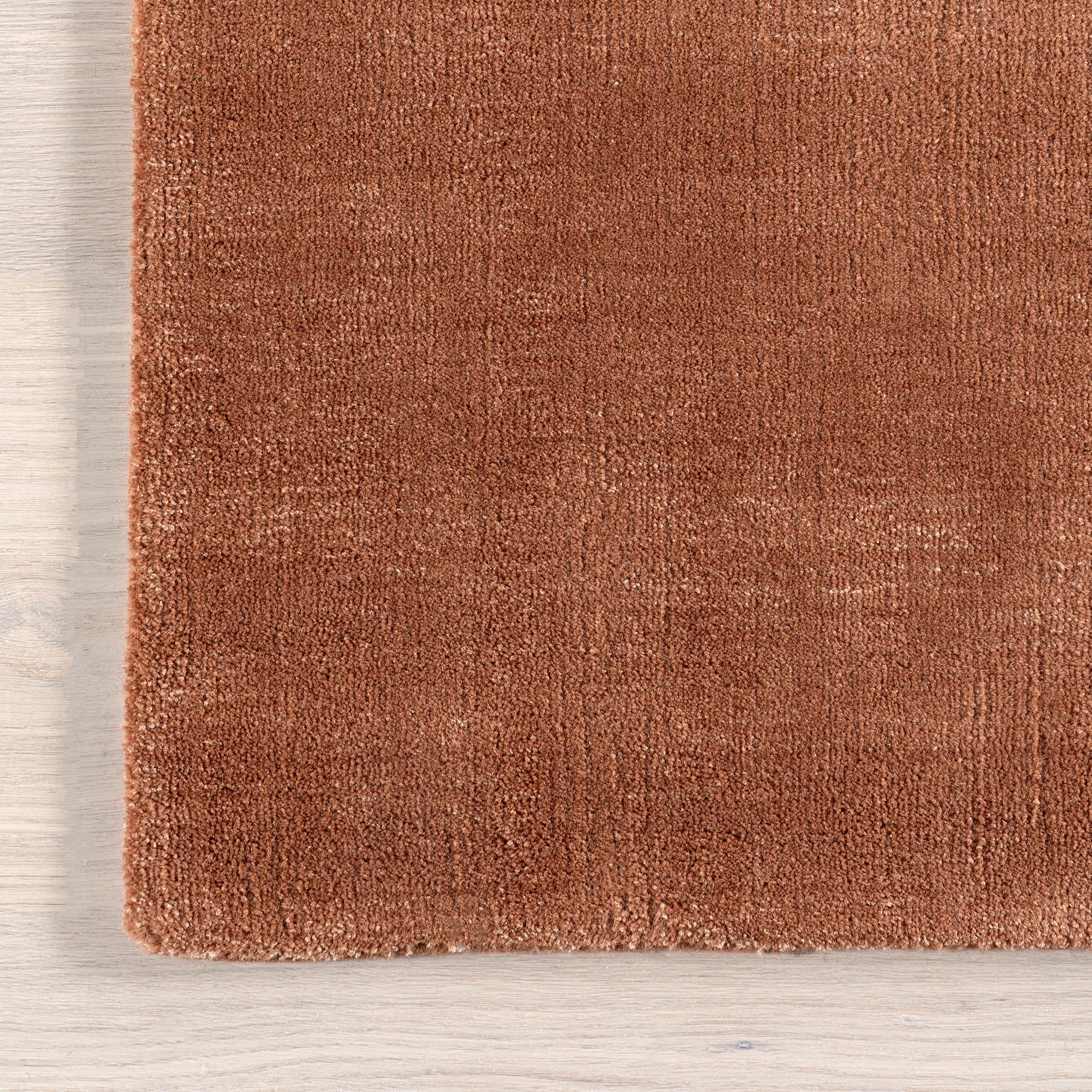 Arrel Speckled Wool-Blend Rug | Brick – Rugs USA
