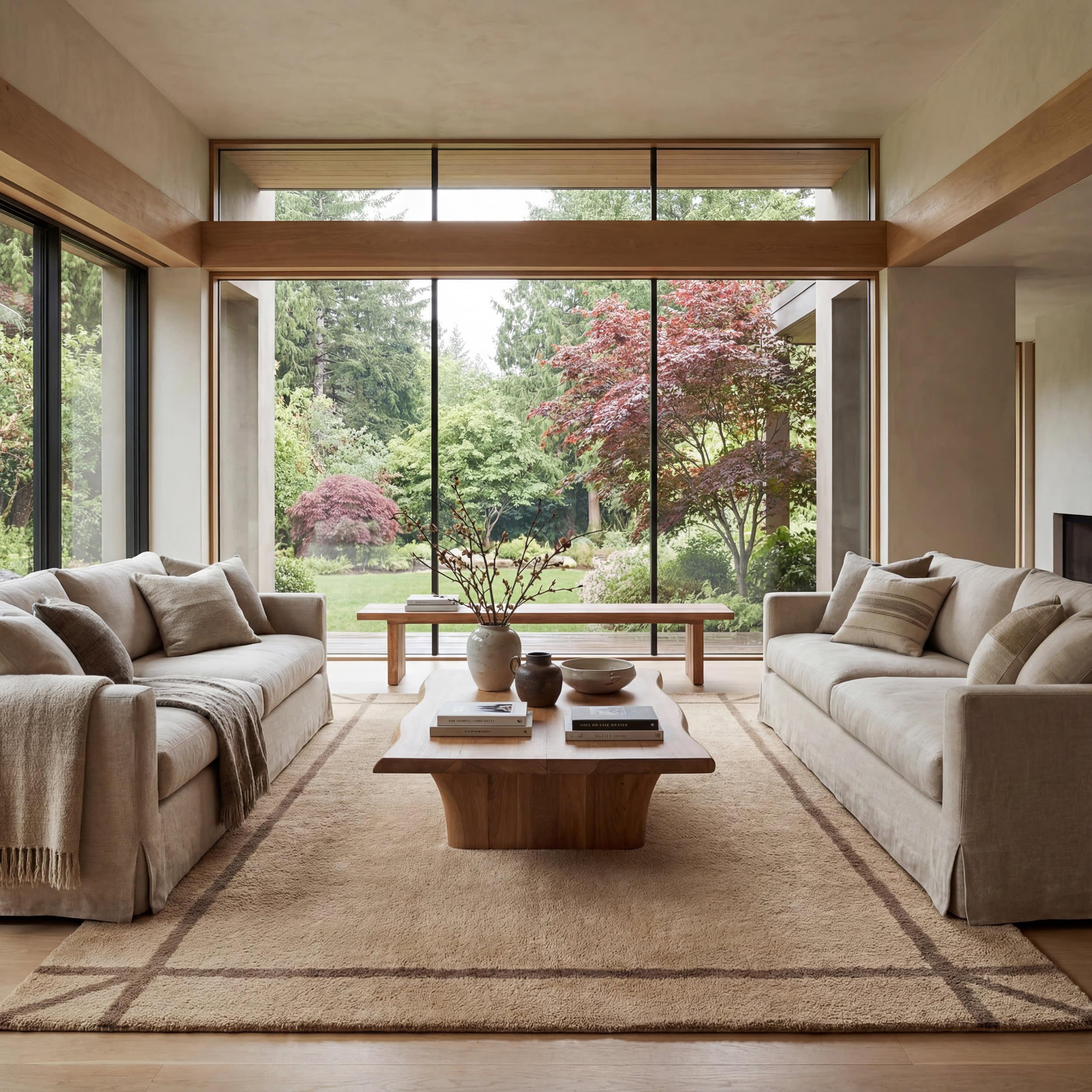 Sivra Bordered Rug | Sand – Rugs USA