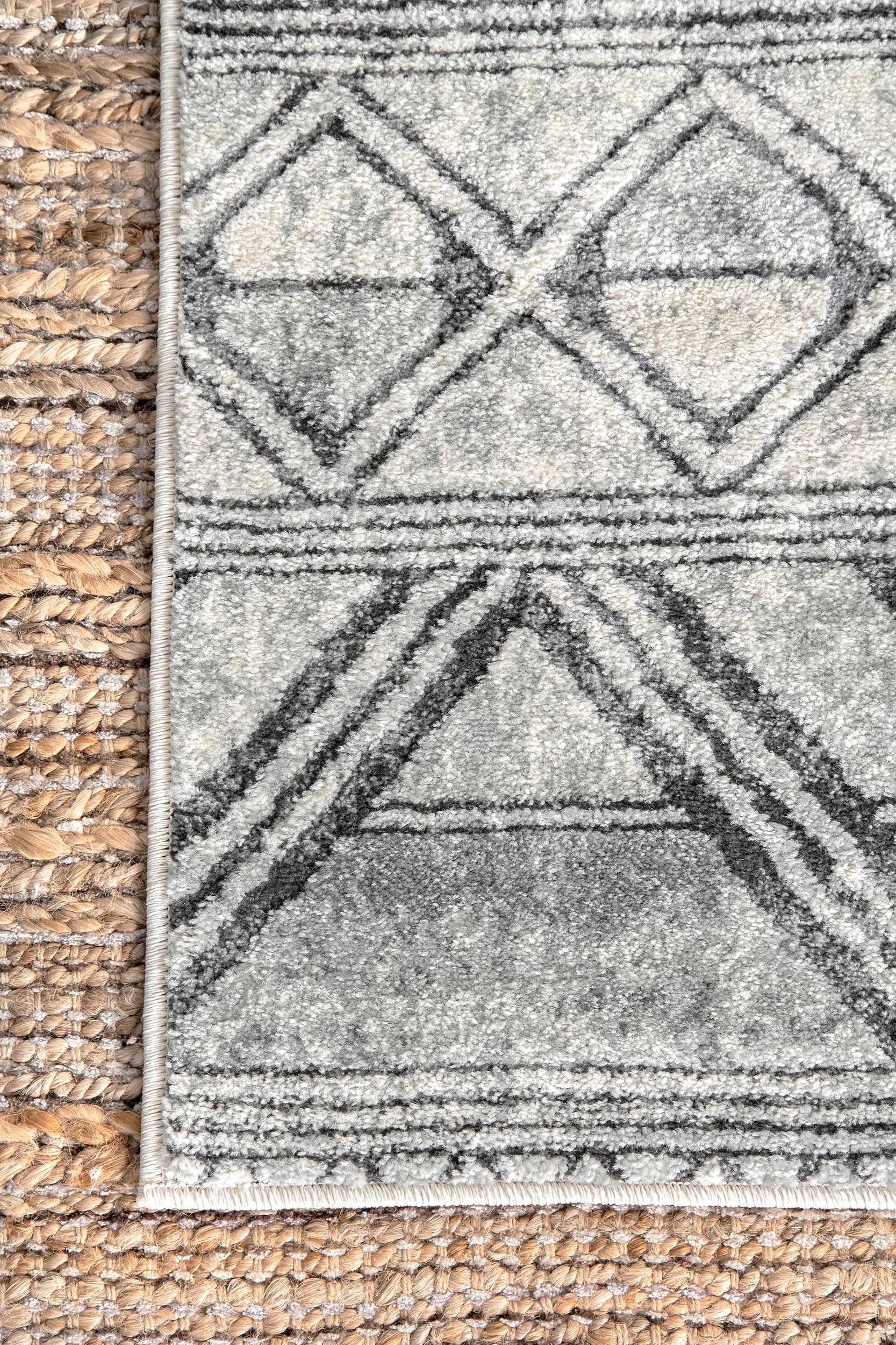 Banded Tribal Rug | Grey – Rugs USA - Rugs USA