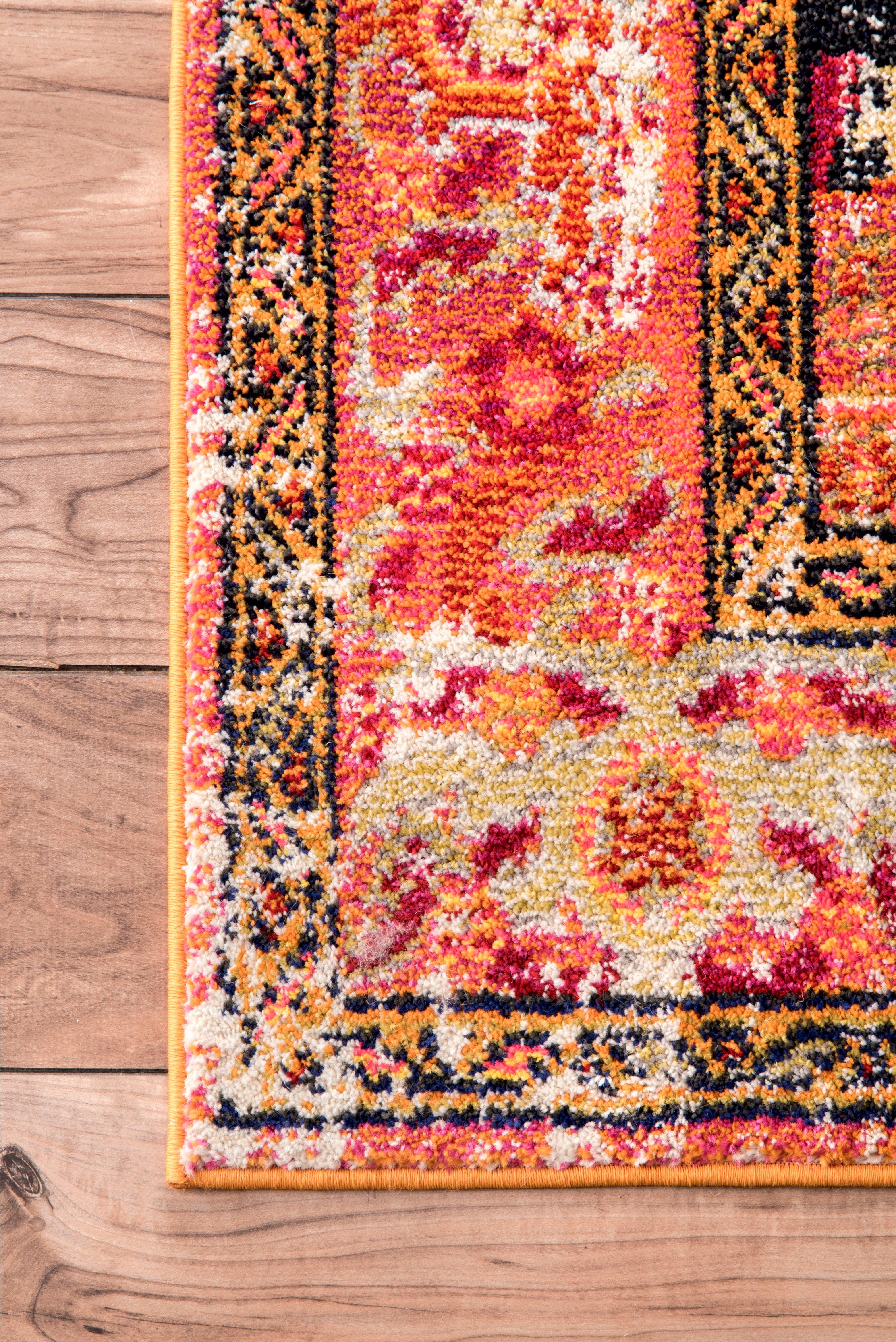 Center Medallion Rug | Orange – Rugs USA