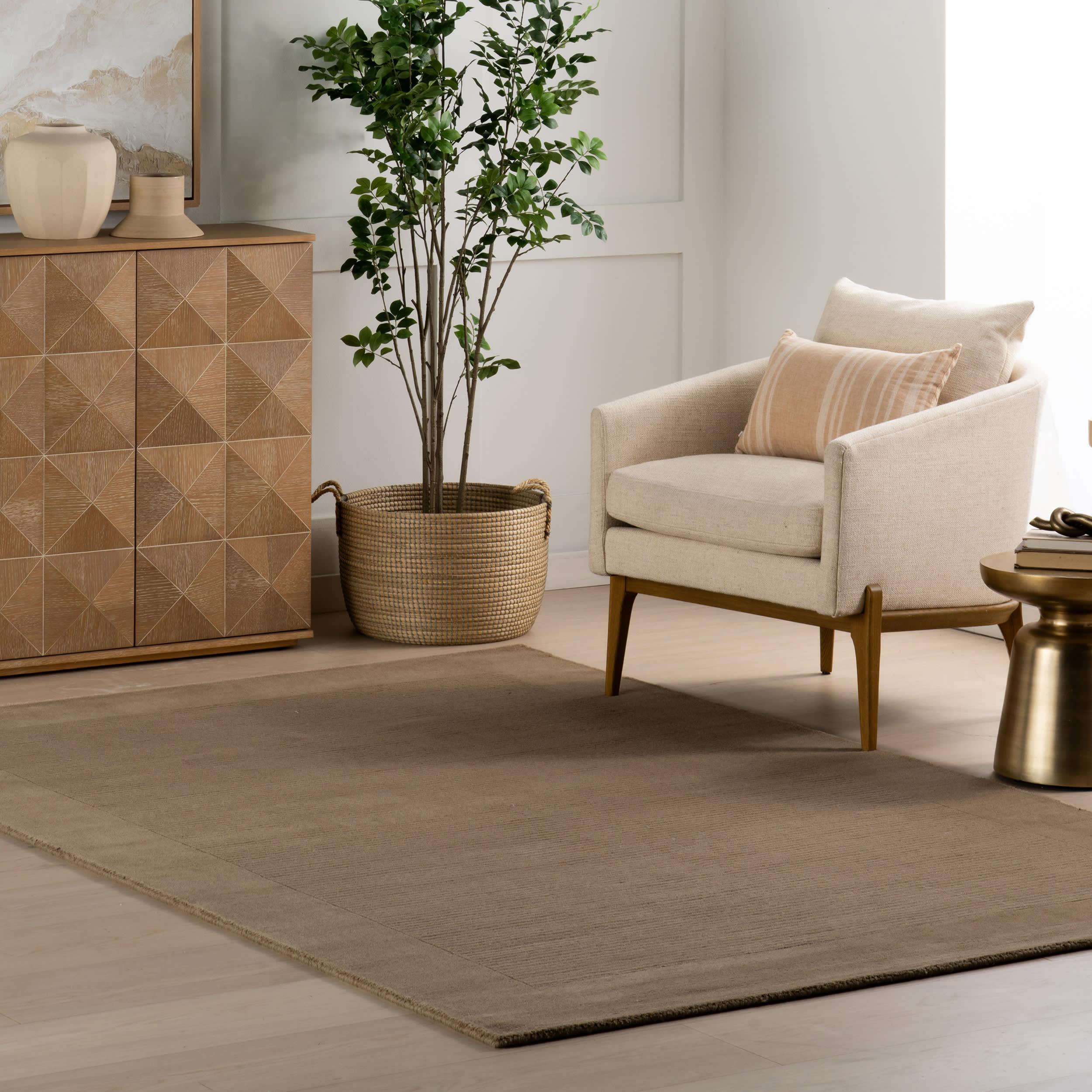 Sanami Striped Bohemian Rug | Fawn – Rugs USA