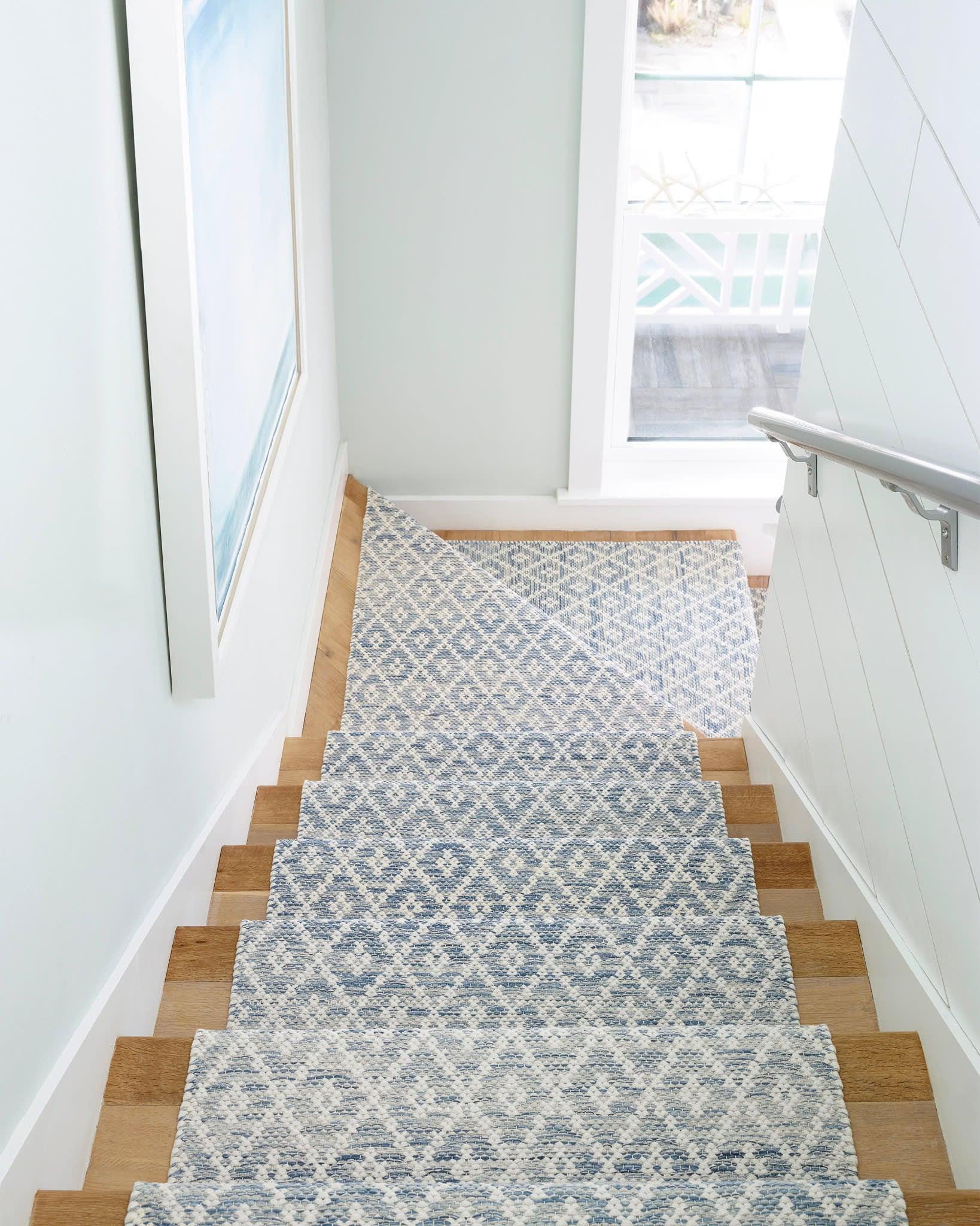 Melange Diamond Handwoven Cotton Rug | Blue – Rugs USA