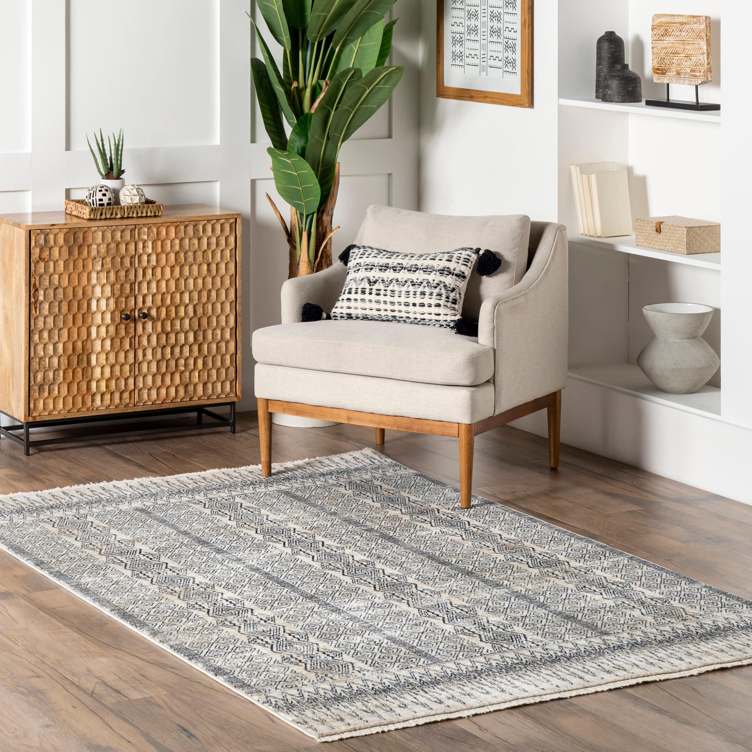 Tabitha Moroccan Banded Rug | Blue – Rugs USA