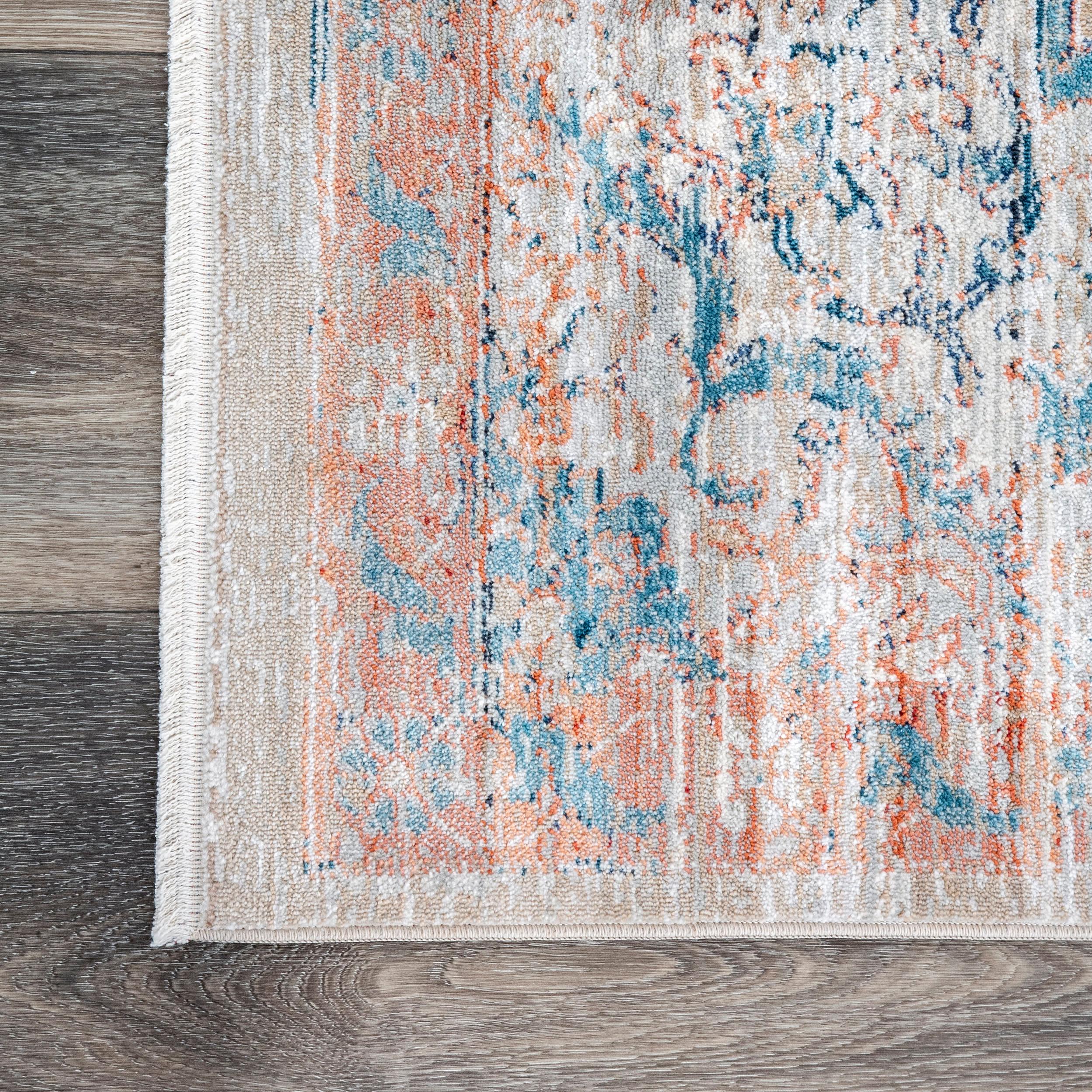Enshrined Blossom Rug | Rust – Rugs USA