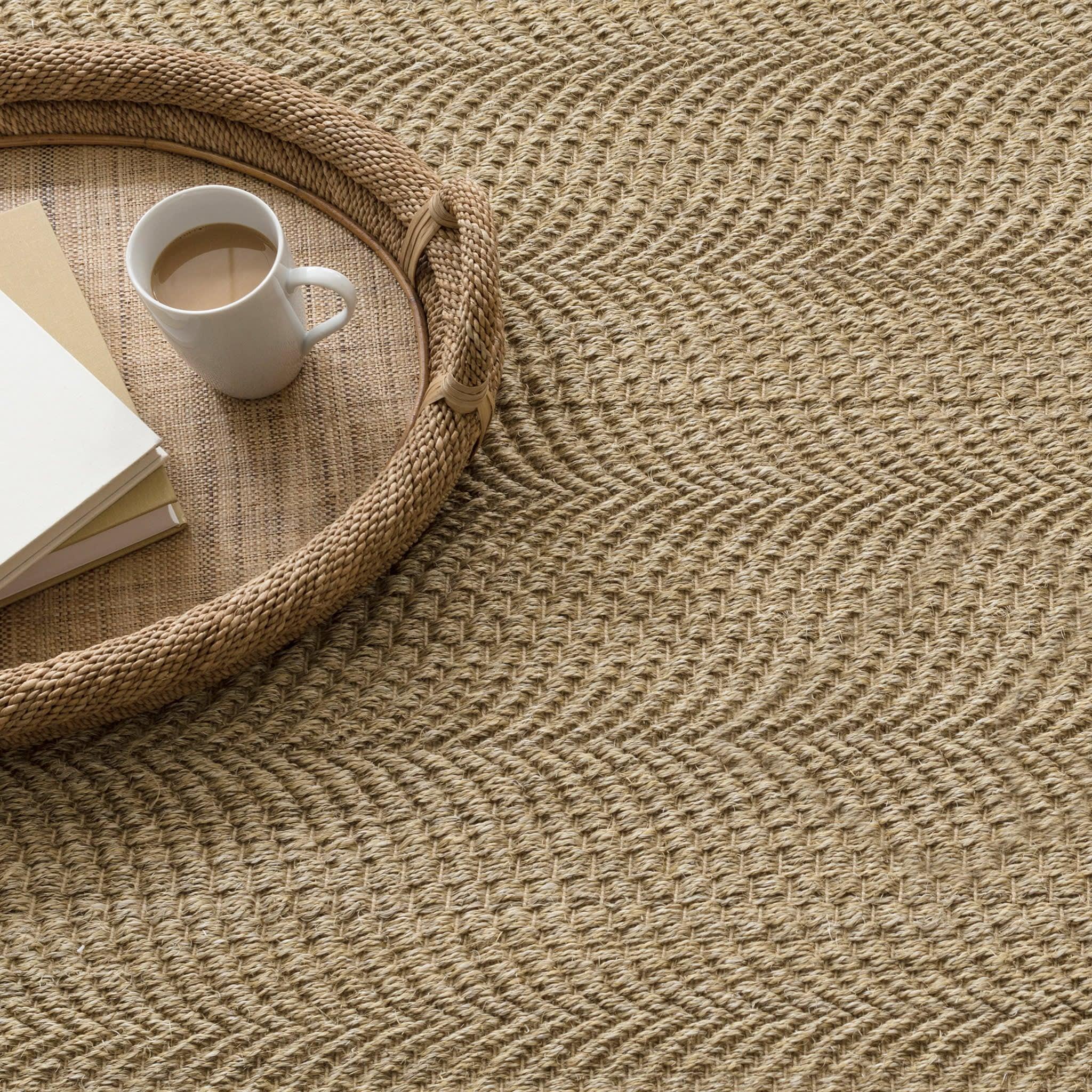 Wave Woven Sisal Custom Rug | Natural – Rugs USA