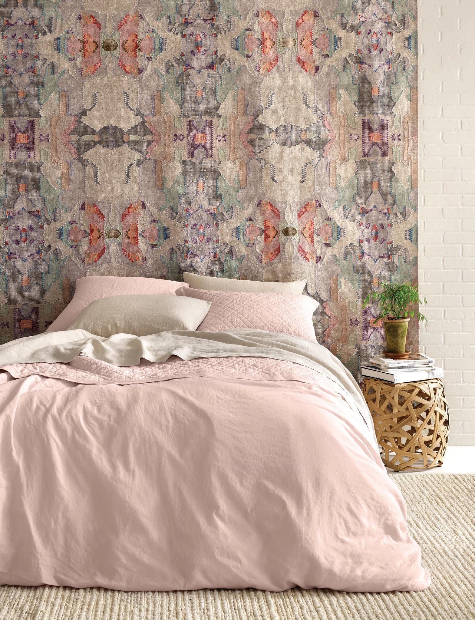 Lush Linen Duvet Cover | Slipper Pink – Rugs USA