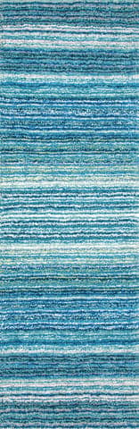 Striped Shaggy Rug | Sky Blue – Rugs USA