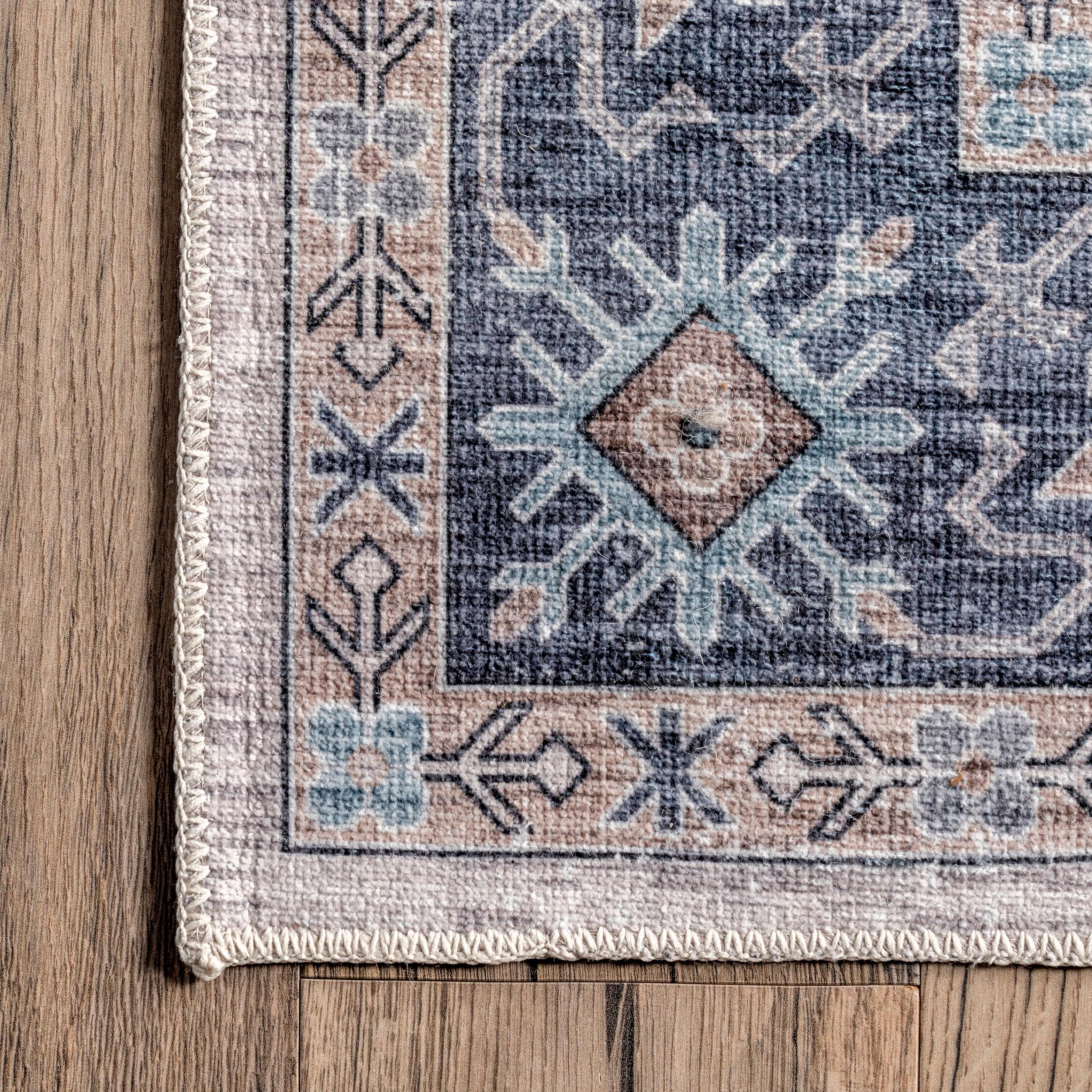Francesca Timeworn Charm Washable Rug | Blue – Rugs USA