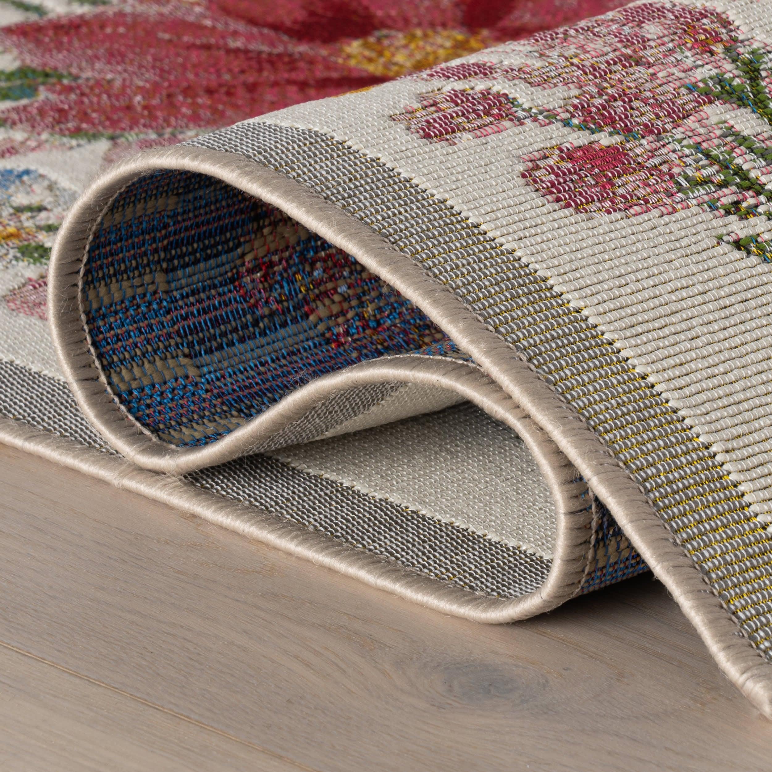 Solari Floral Indoor/Outdoor Rug | Multicolor – Rugs USA
