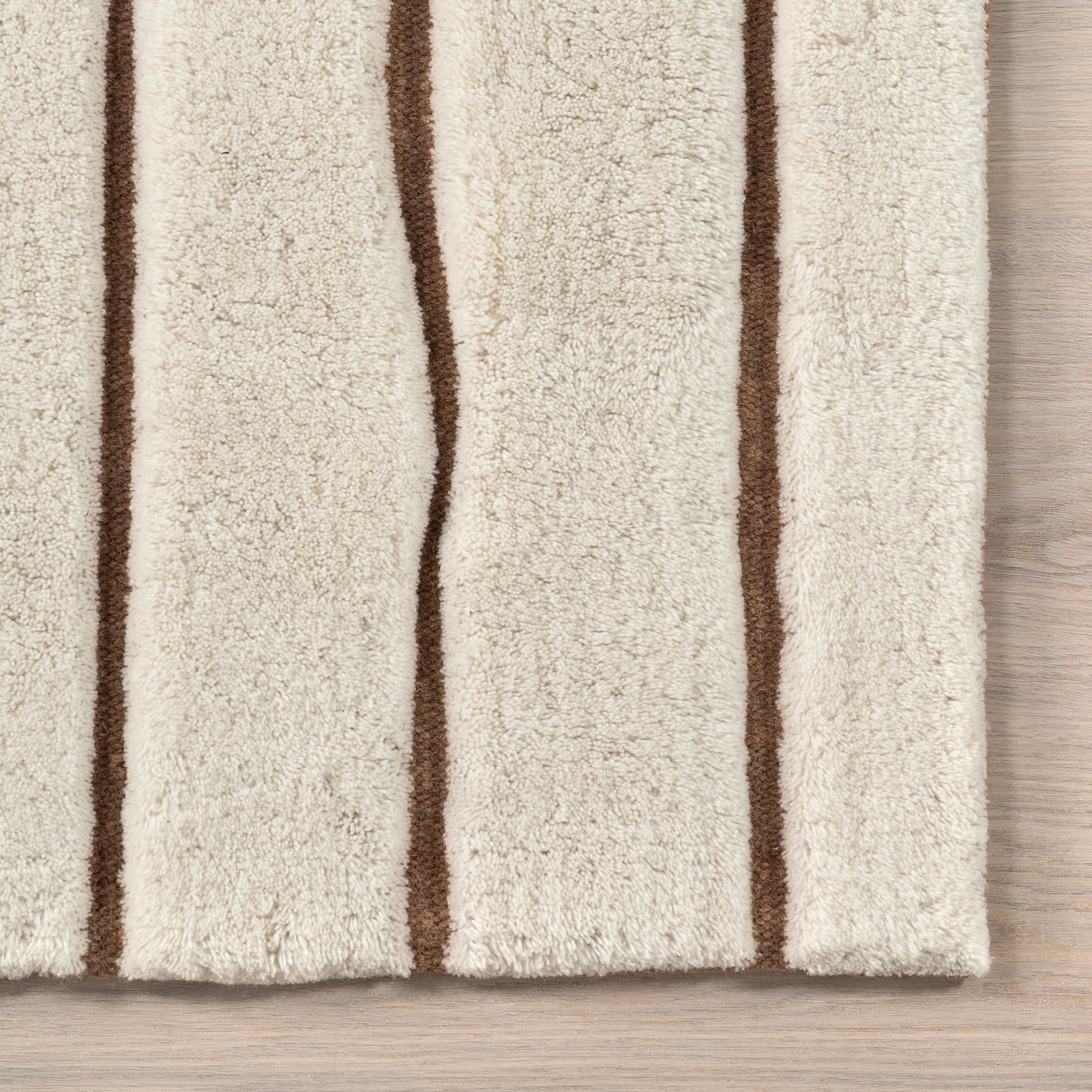 Nazco Abstract New Zealand Wool Rug | Cream – Rugs USA