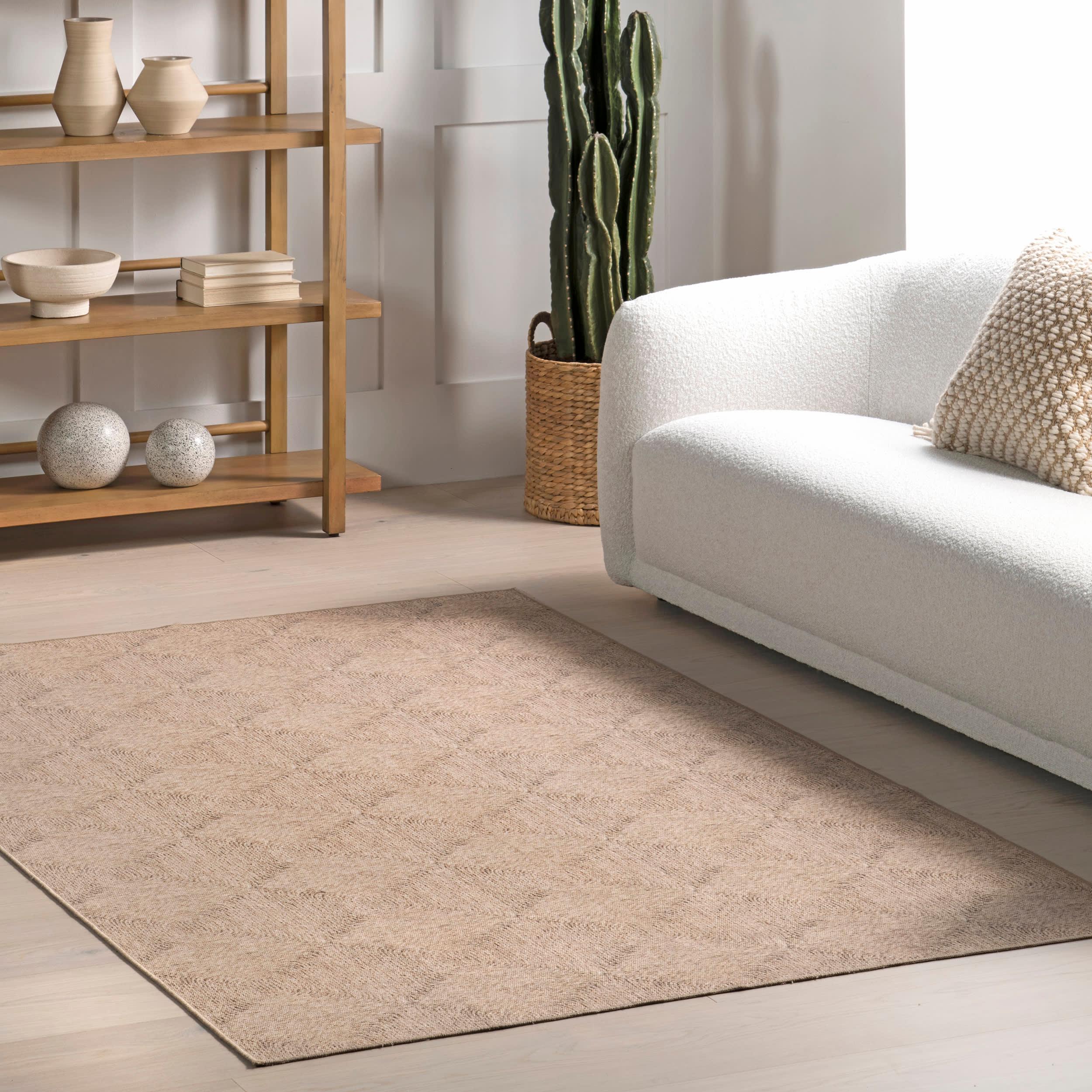 Lenna Magic Trellis Washable Rug | Natural – Rugs USA