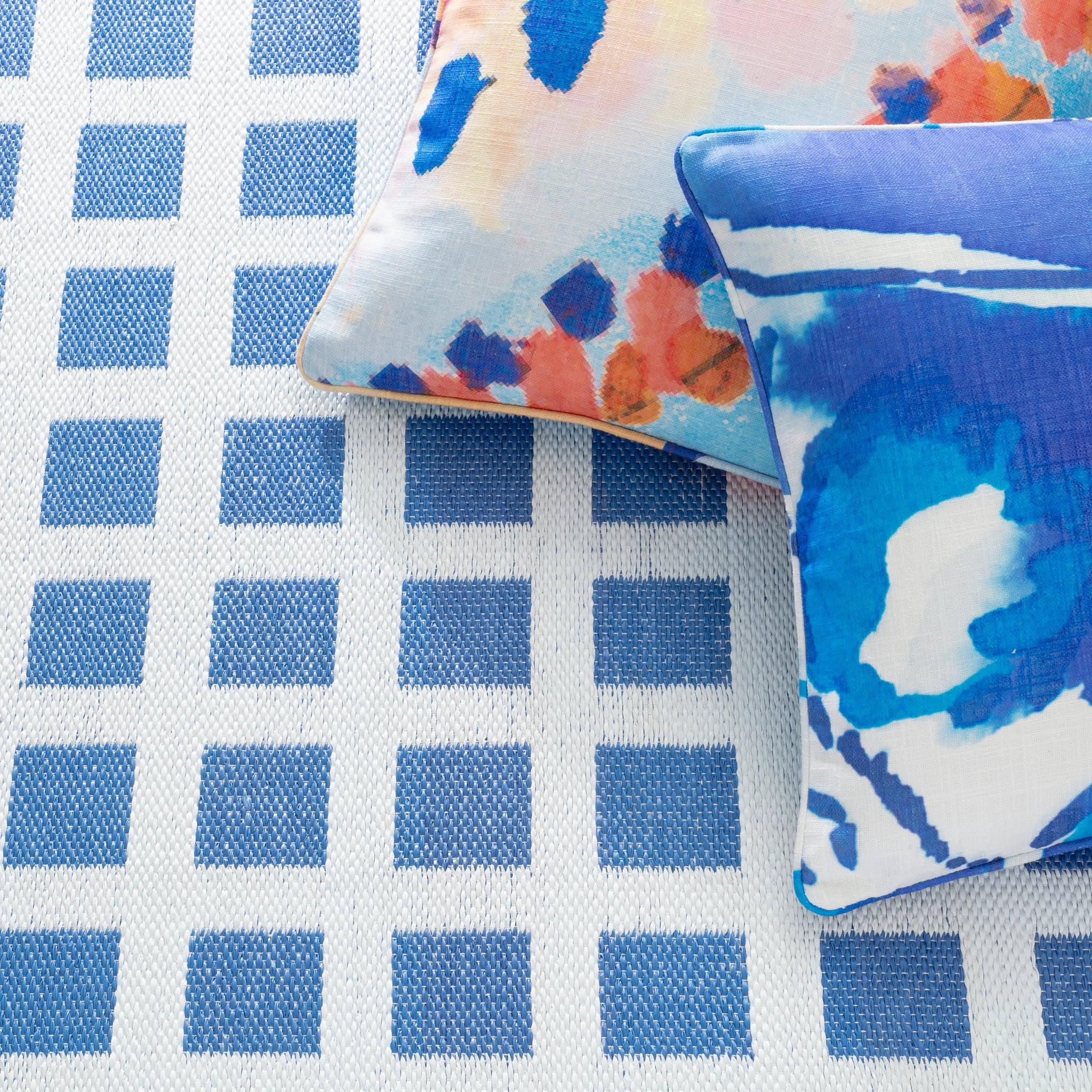 Titto French Blue Handwoven Indoor/Outdoor Rug – Rugs USA