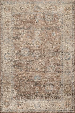 Rada Traditional Vintage Floral Rug | Brown – Rugs USA