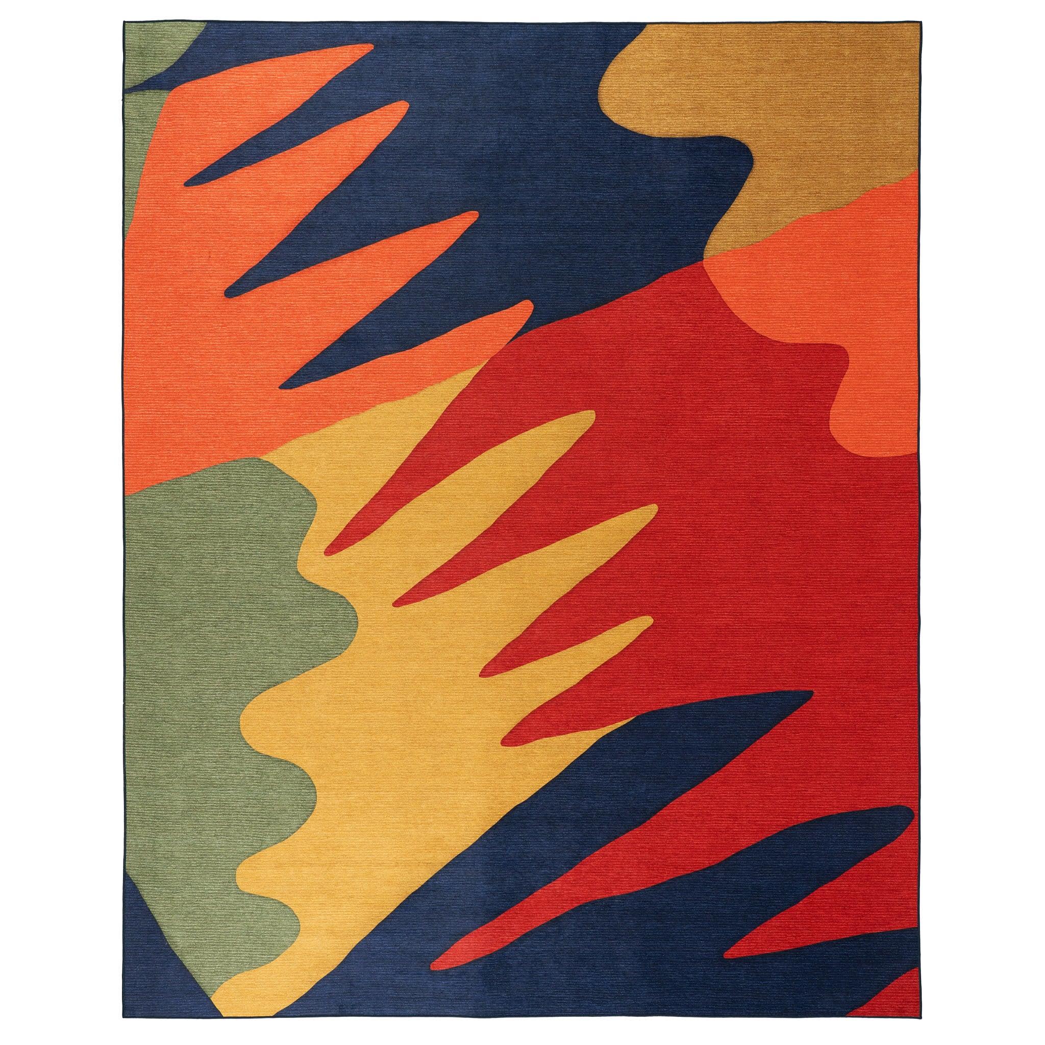 Graphic Machine Washable Rug | Multi – Rugs USA
